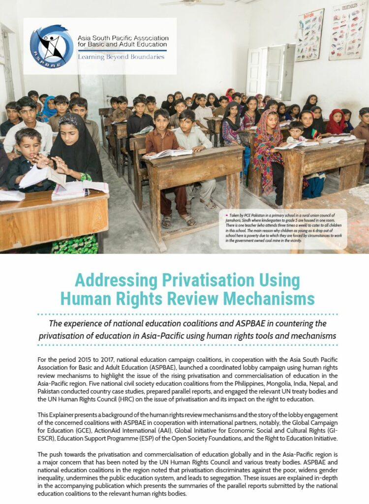 ASPBAE Explainer: Addressing Privatisation Using Human Rights Review ...